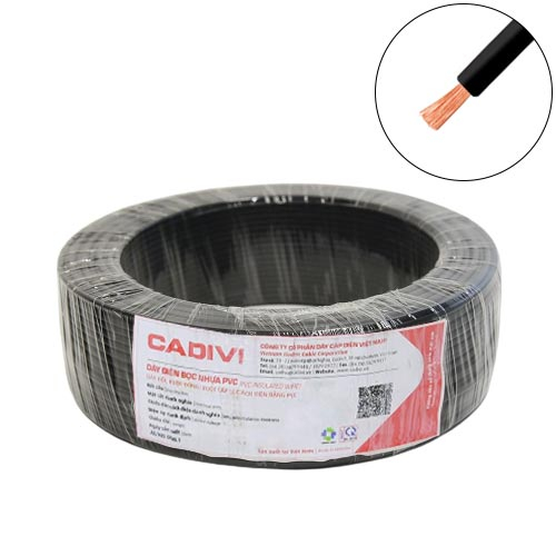 Dây điện đơn mềm Cadivi VCm-95 mm2 (Đen) - 0.6/1KV