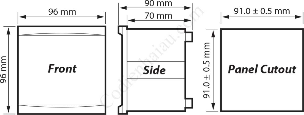 NX201A (0.1-2A) - Rơ le bảo vệ dòng chạm đất Mikro