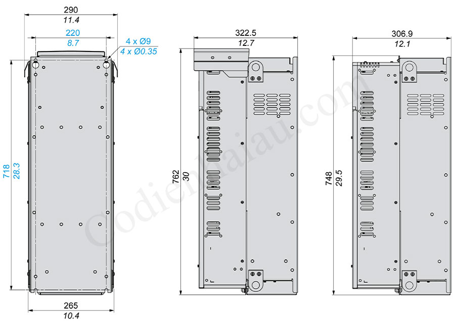 ATV610D55N4 - Biến tần Schneider (45-55kW) 3 Pha 380V
