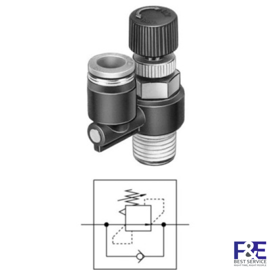 Bộ chỉnh áp Festo LRL-1/4-NPT-QS-1/4-U